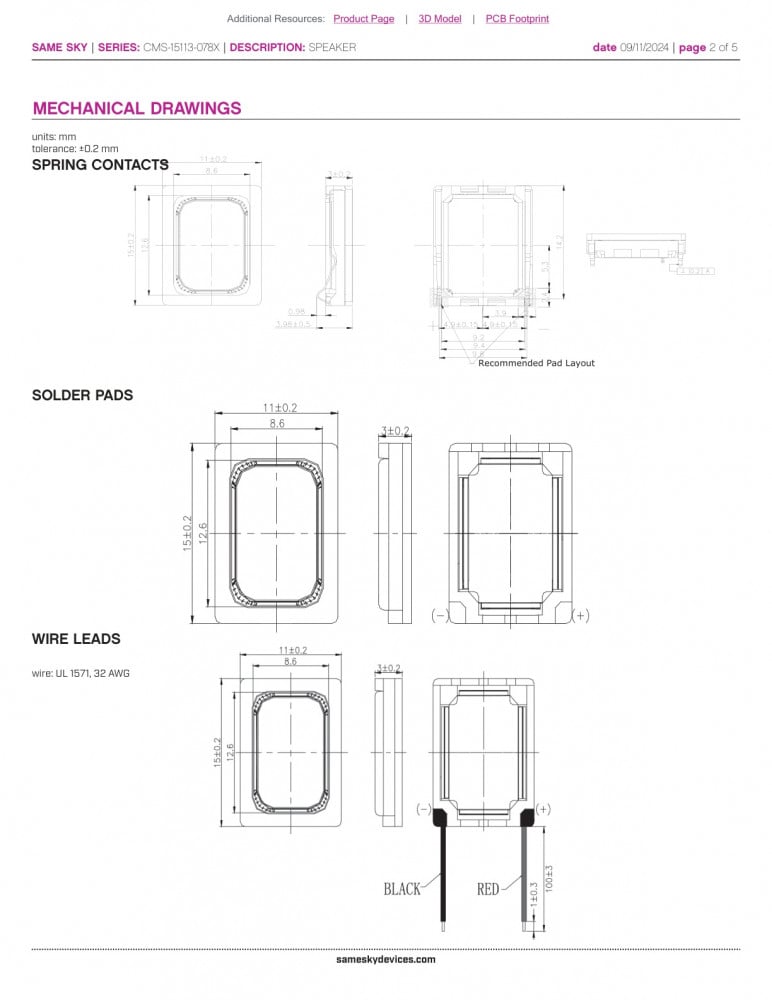 CMS-151135-078L100 technical document page 2