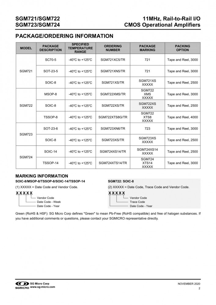SGM721 datasheet page 2