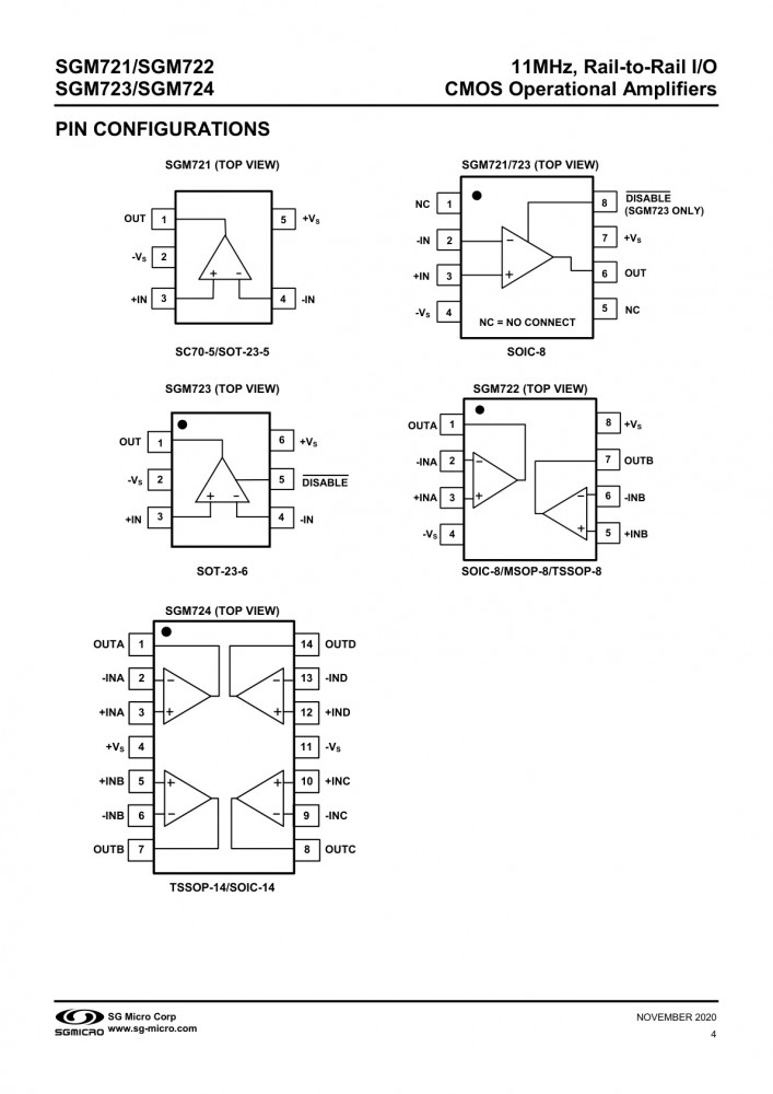 SGM721 datasheet page 4