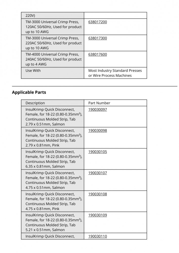 MOLEX 638837000 document image, page 3