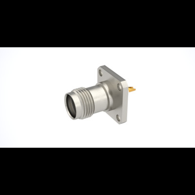 TNC / SQUARE FLANGE JACK RECEPTACLE WITH SOLDER POT CONTACT for sale