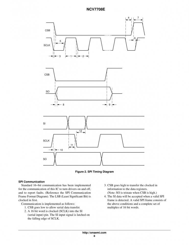 NCV7708E datasheet page 8