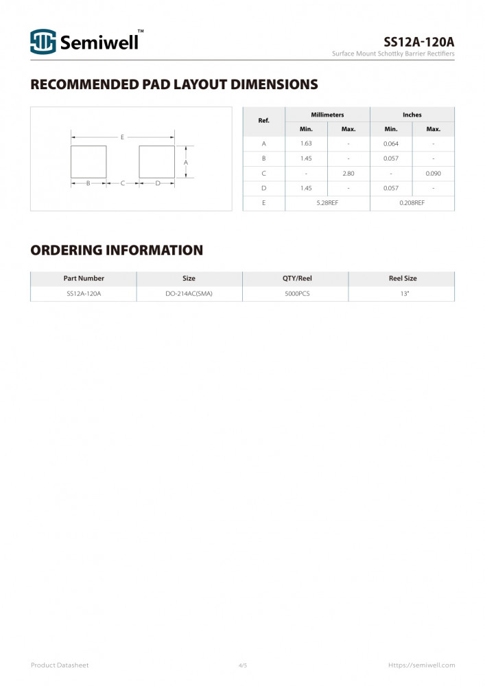 SS120A datasheet preview, page 4