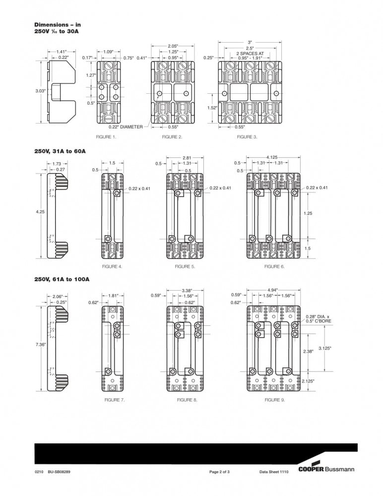 EATON R250 Series terminal and figure information