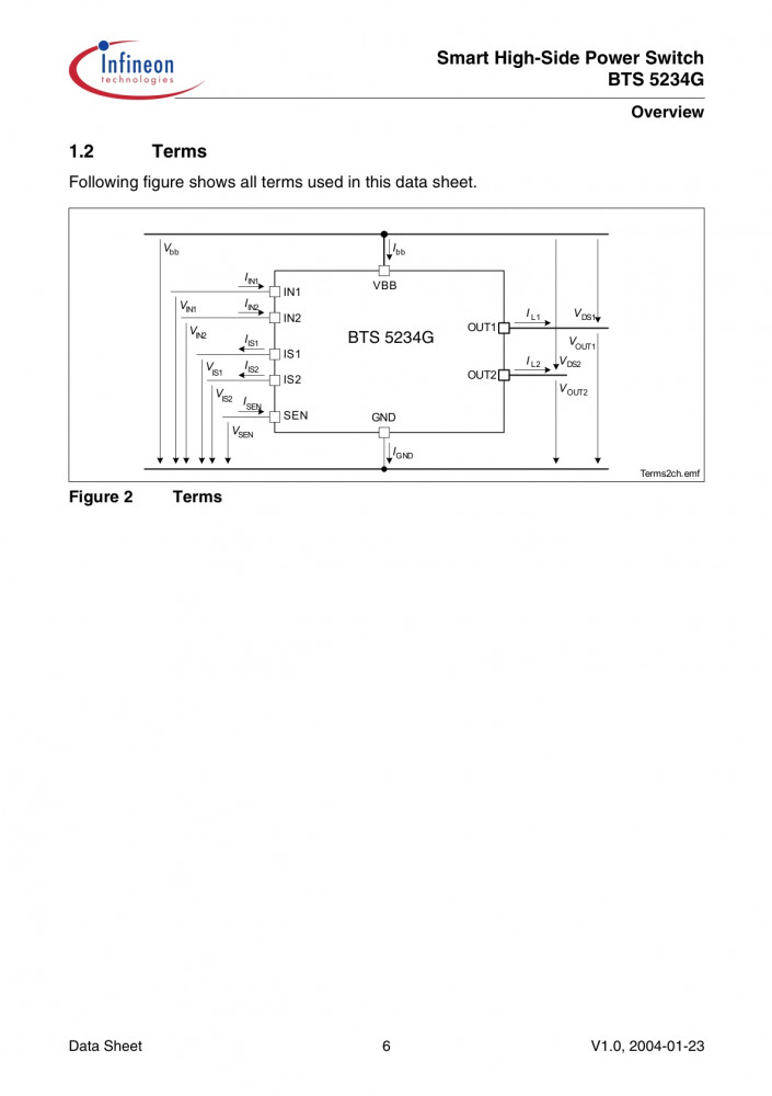 BTS5234G datasheet page 6