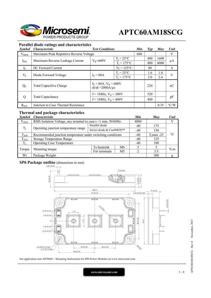 APTC60AM18SCG document page 3