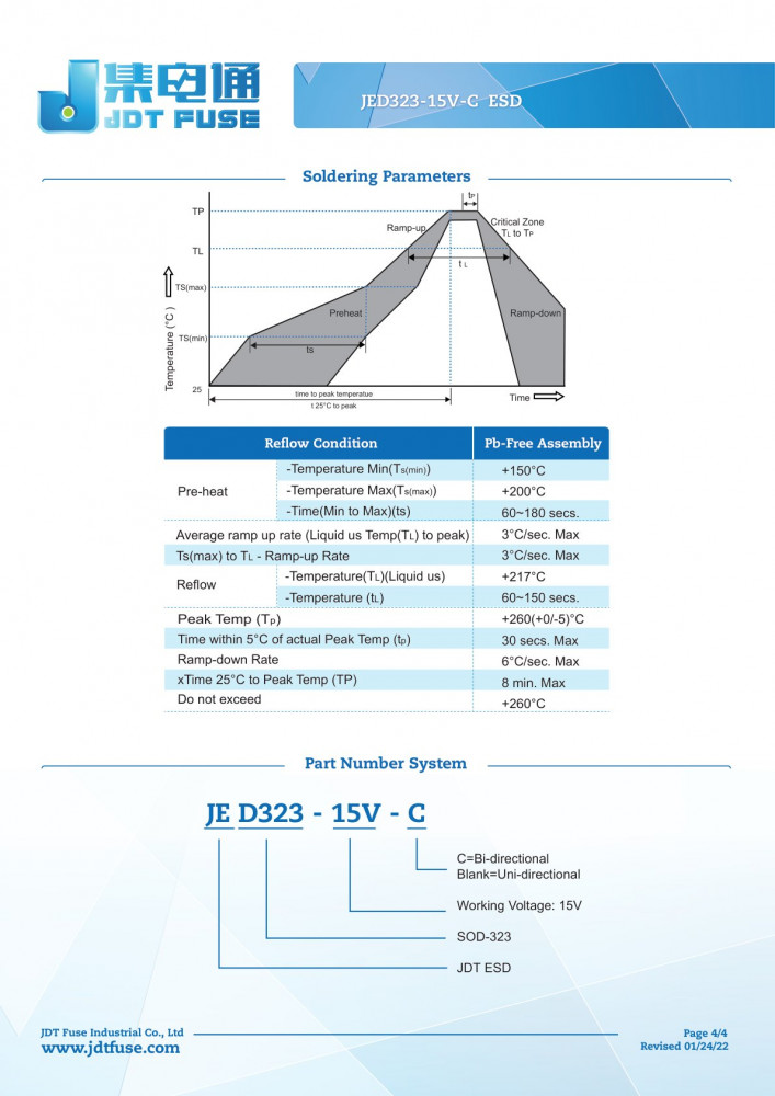 JED323-15V-C datasheet page 5