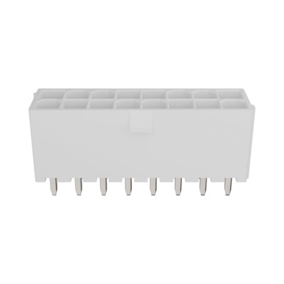 Mini-Fit Jr. Vertical Header, 4.20mm Pitch, Dual Row, 16 Circuits, without Snap-in Plastic Peg PCB Lock, PA Polyamide Nylon 6/6 94V-0, Matte Tin, Natural for sale