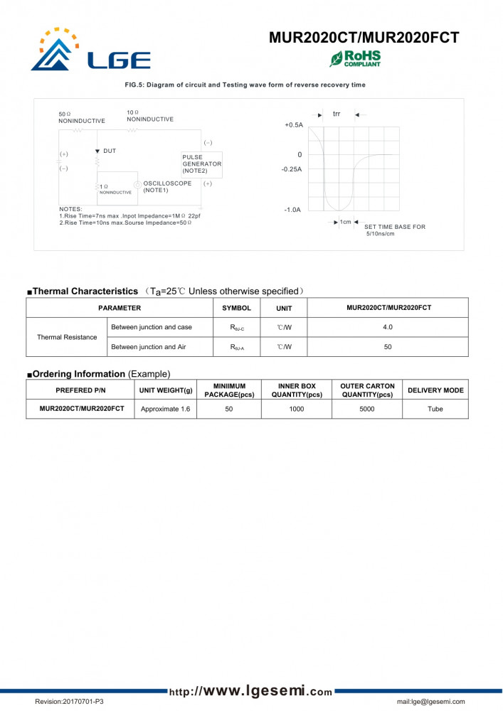 MUR2020CT datasheet page 3