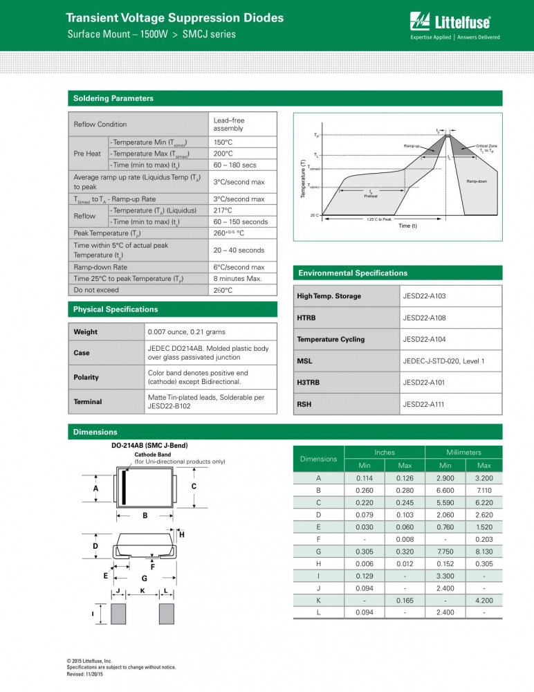 Littelfuse SMCJ series datasheet page 5