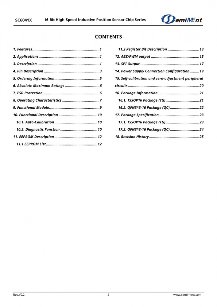 SC6041X datasheet page 2