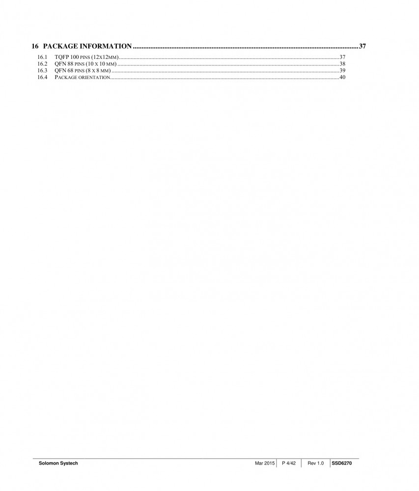 SSD6250 series datasheet page 4