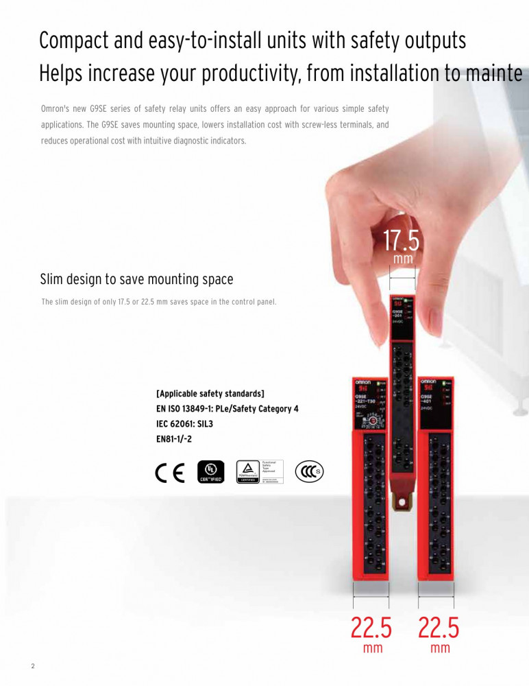 G9SE series product document, page 2