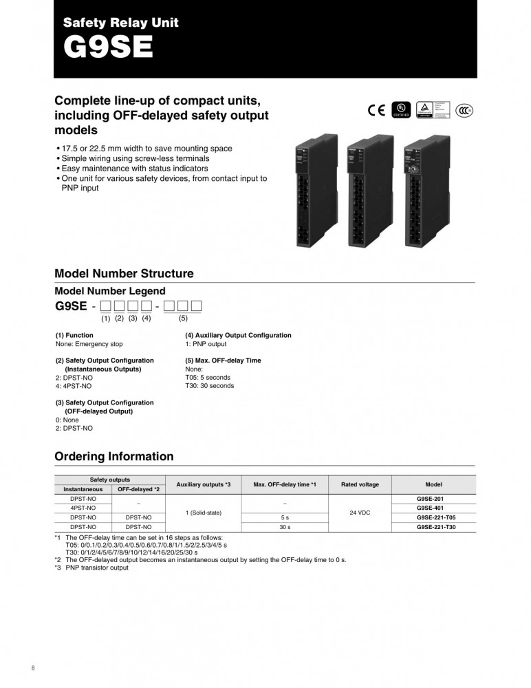 G9SE series product document, page 8