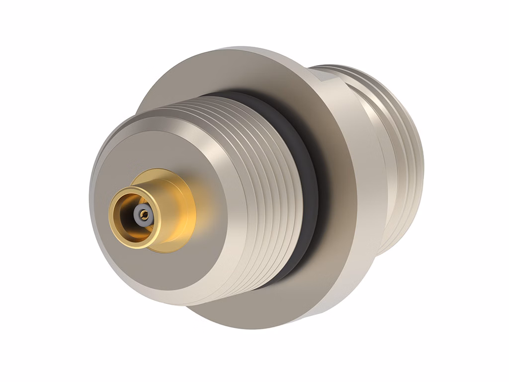N Jack Bulkhead-to-MCX Jack Between-Series Adapter, Straight, Tray, 50 Ohms for sale