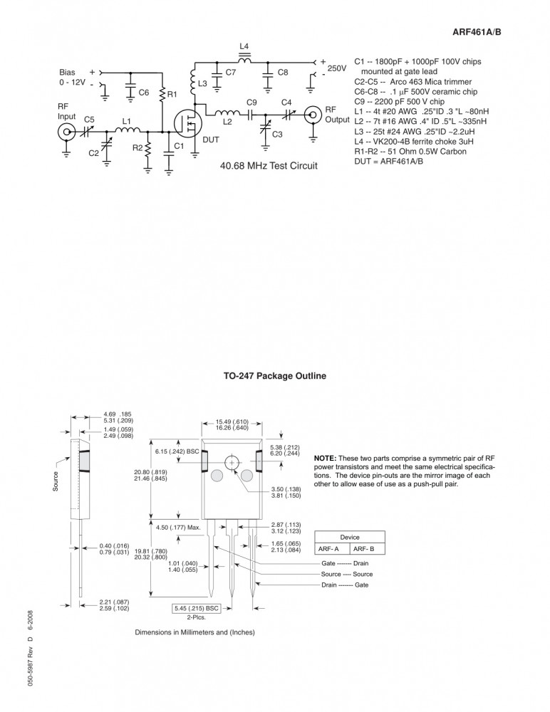 ARF461AG datasheet page 4