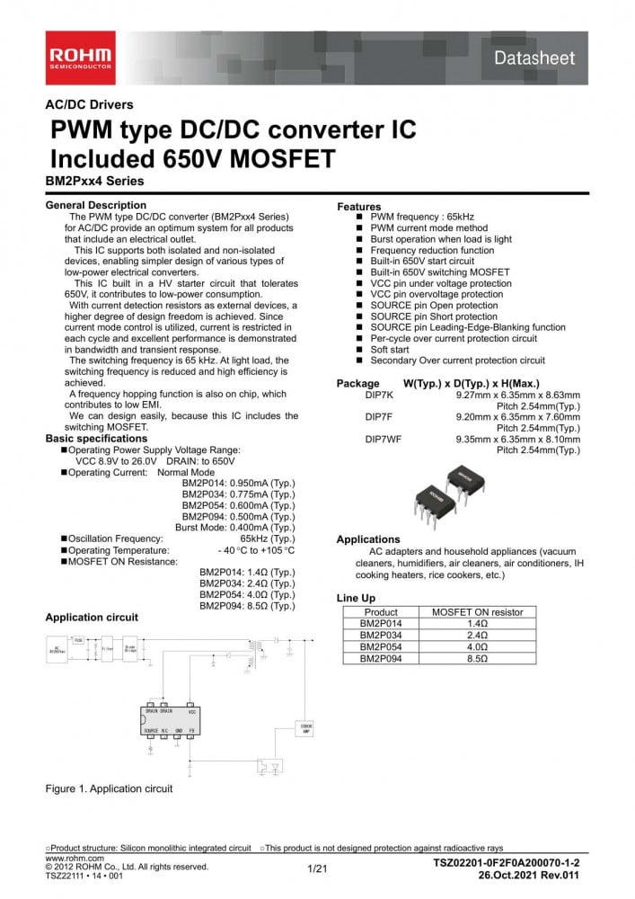 BM2P014 document page 1