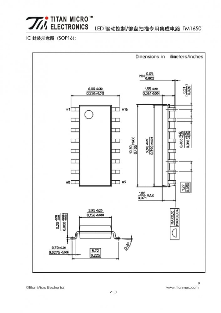 TM1650 datasheet page 9