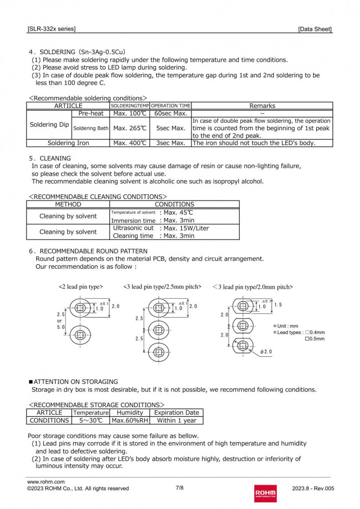 ROHM SLR-332YYT32 document page 7
