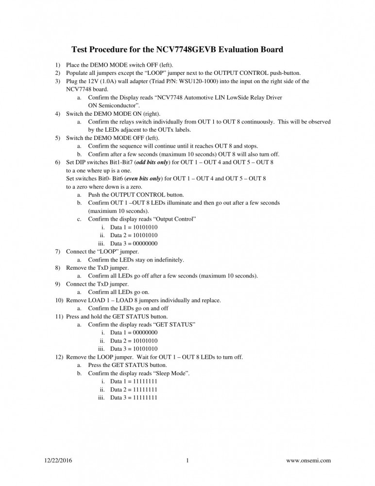 NCV7748GEVB technical document page 1