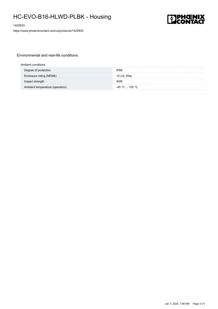 Phoenix Contact 1420933 technical document page 3