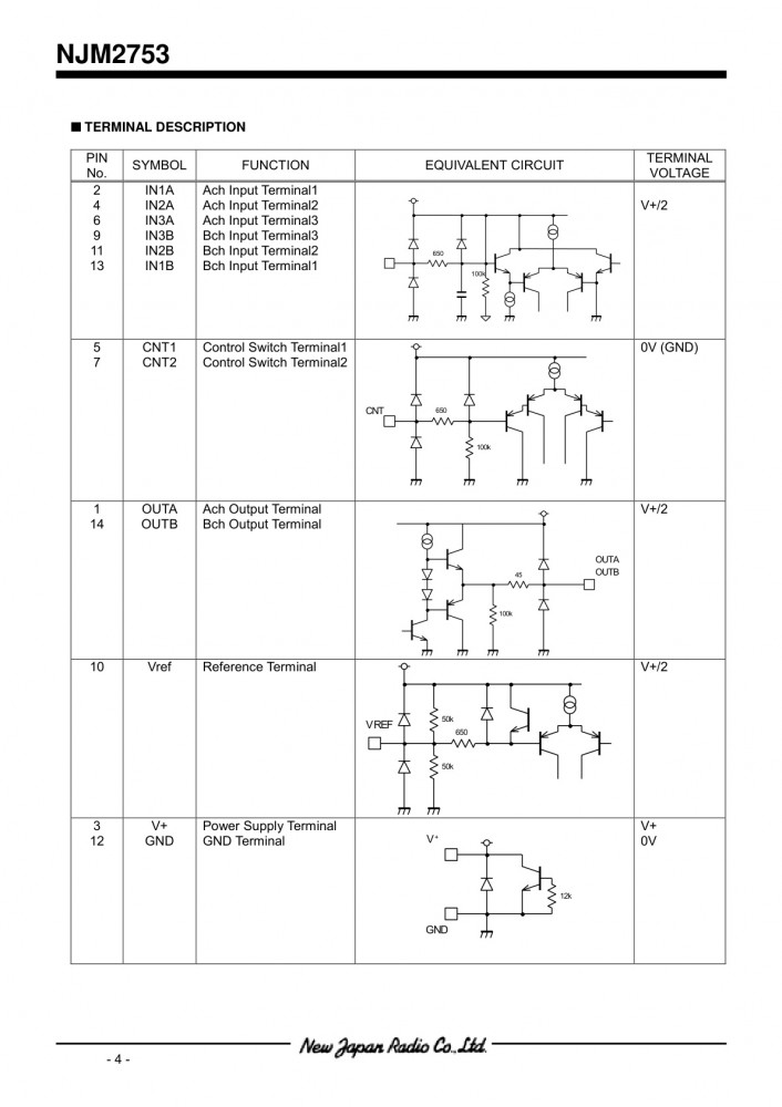 NJM2753 documentation page 4