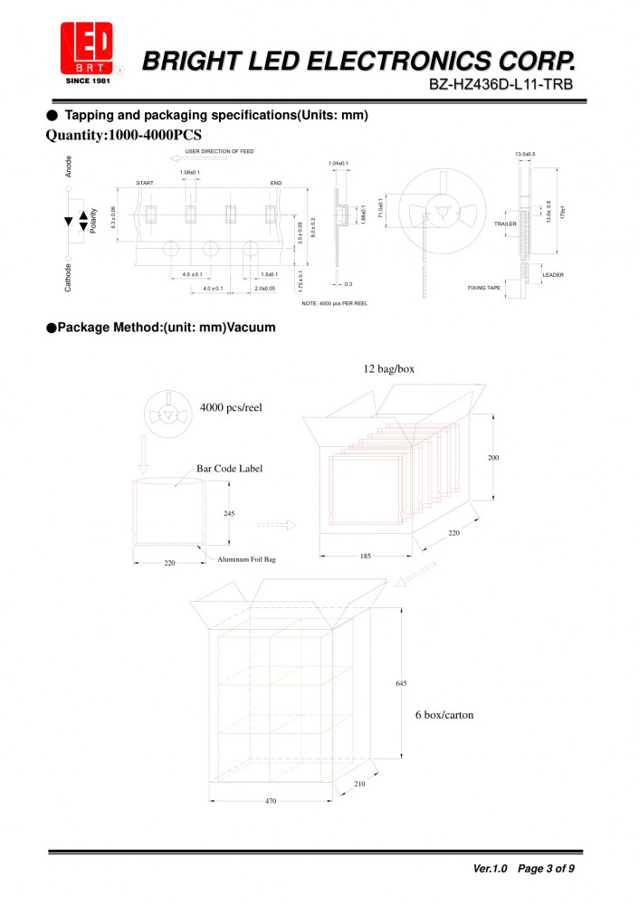 BZ-HZ436D-L11-TRB technical document page 3