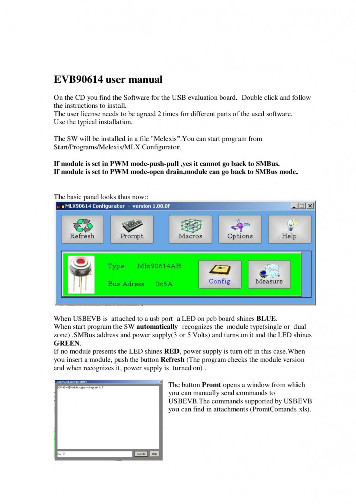 EVB90614 manual page 1