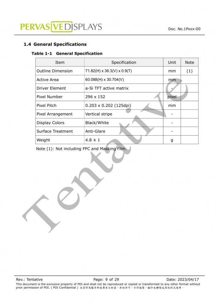 E2266KS0C1 specification page 9