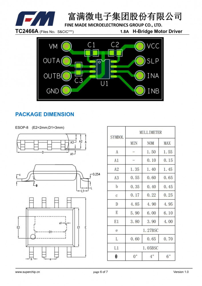 TC2466A datasheet page 6