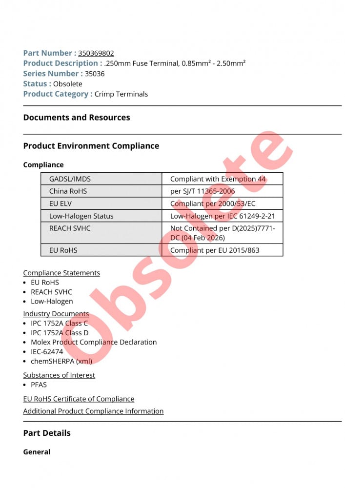 Product document image, page 1