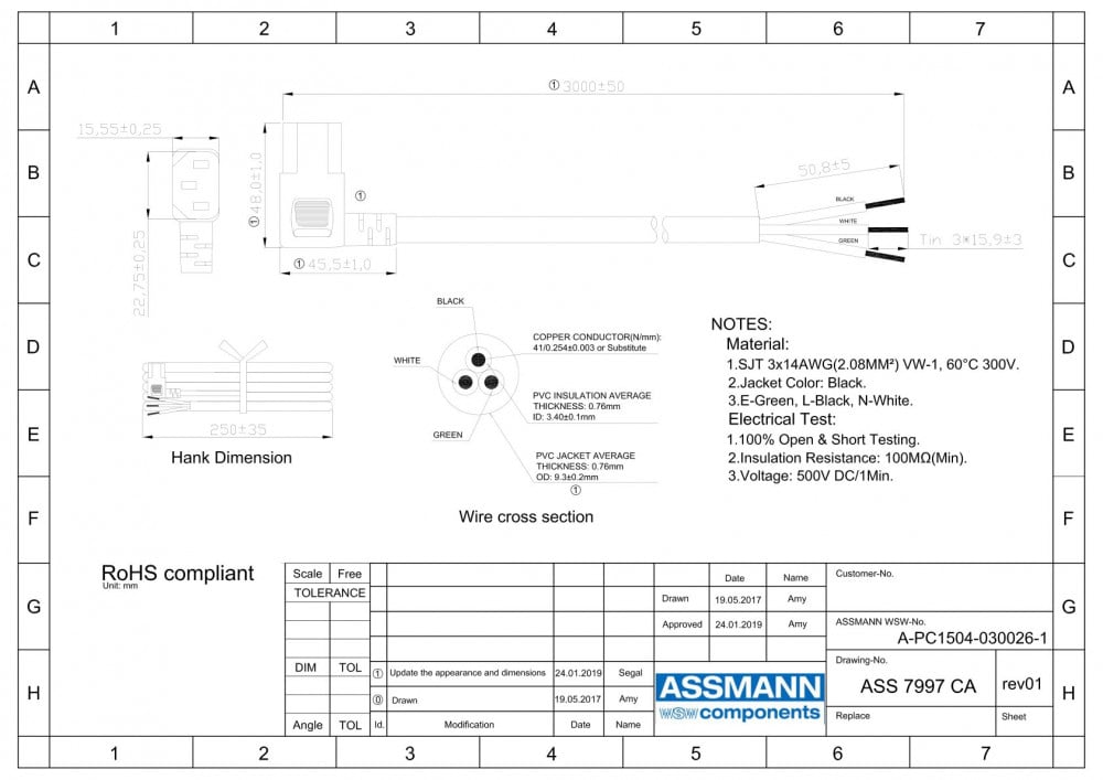 A-PC1504-030026-1 technical drawing page