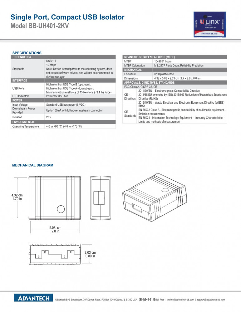 BB-UH401-2KV technical document page 2