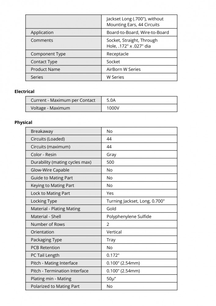 WTAX44SAD11JTL technical document image, page 2