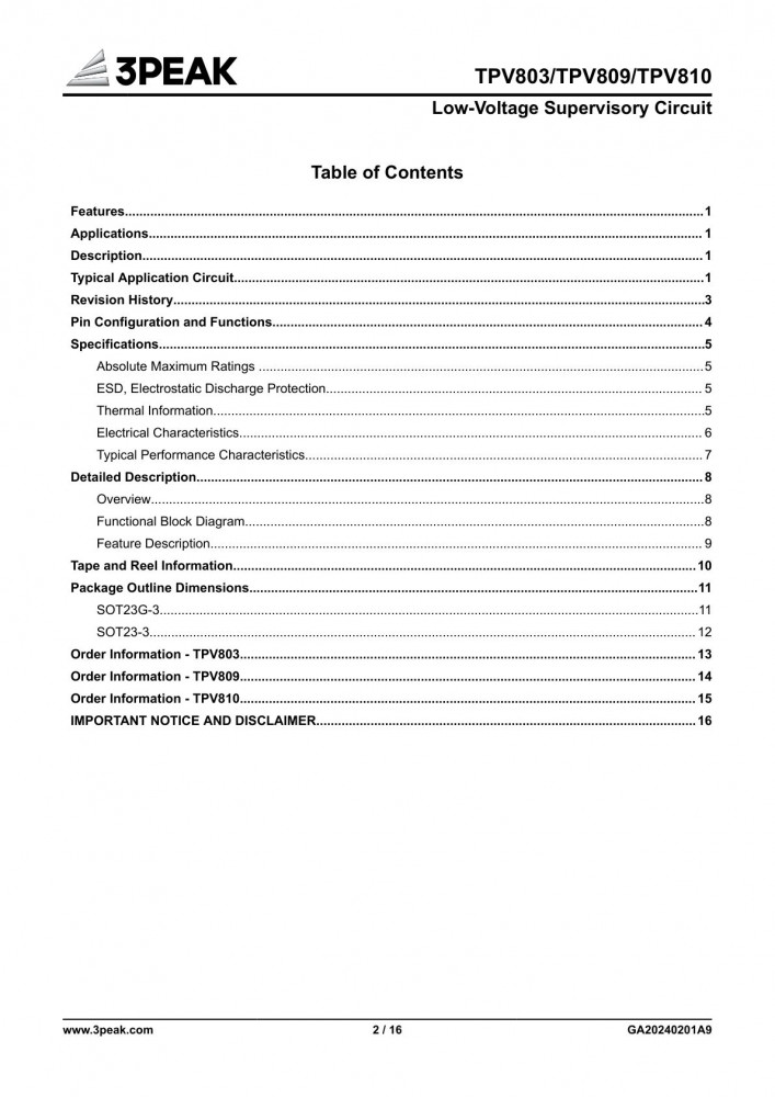 TPV809M-3STR datasheet page 2