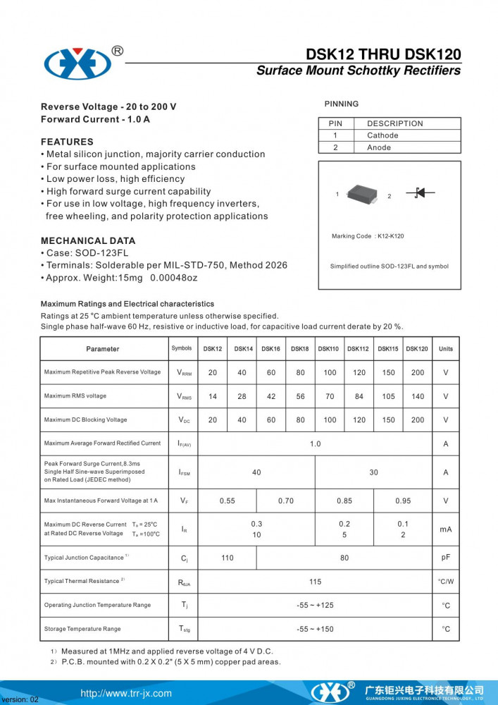 DSK12 K12 datasheet page 1