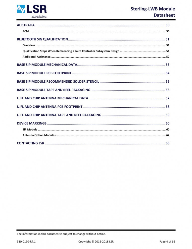 Laird Sterling-LWB documentation page 4