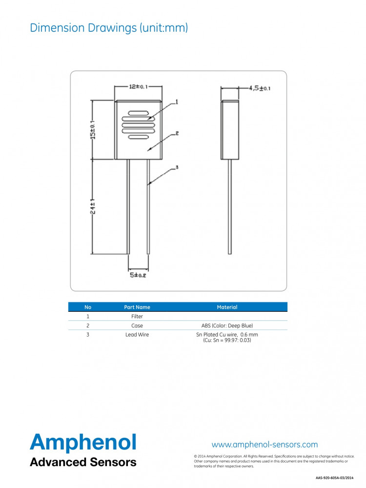 HS12SP technical document page 4