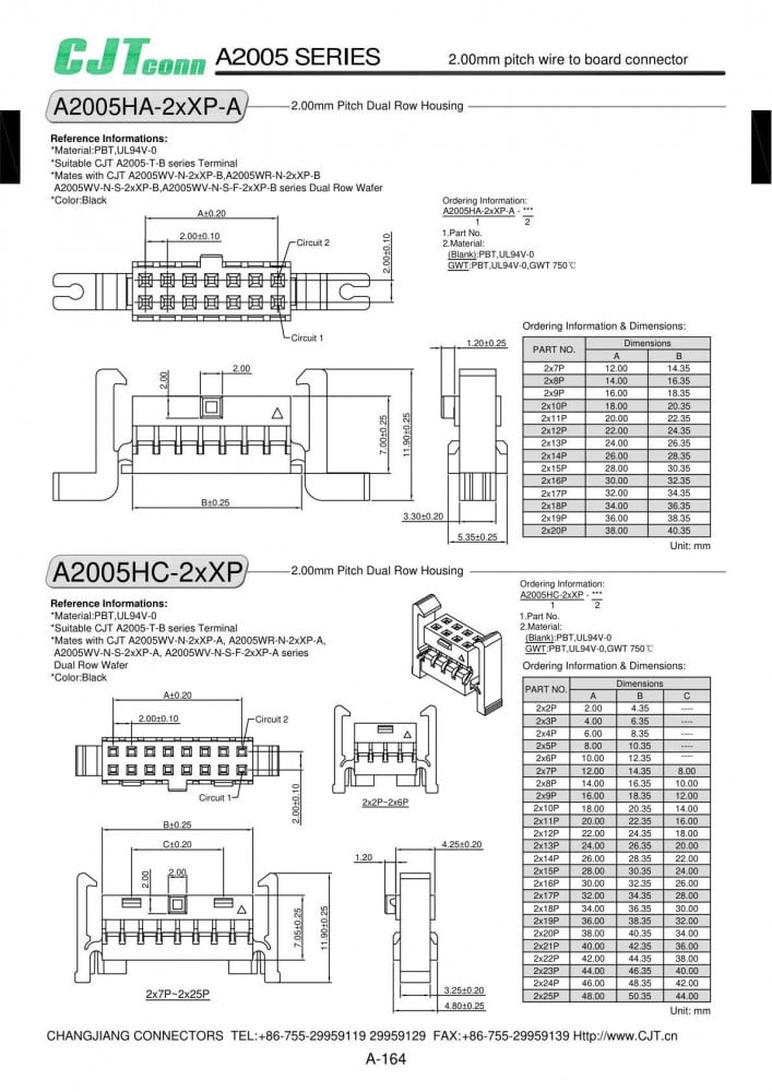 CJT(Changjiang Connectors) A2005H-2x9P index 7