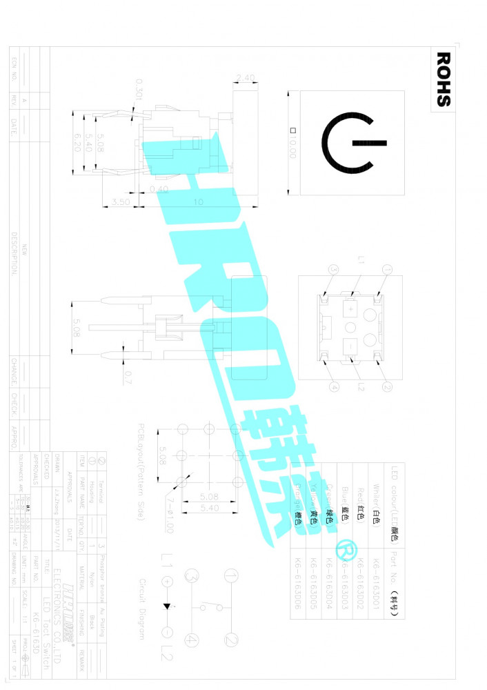 K6-6163D02 technical document page 1