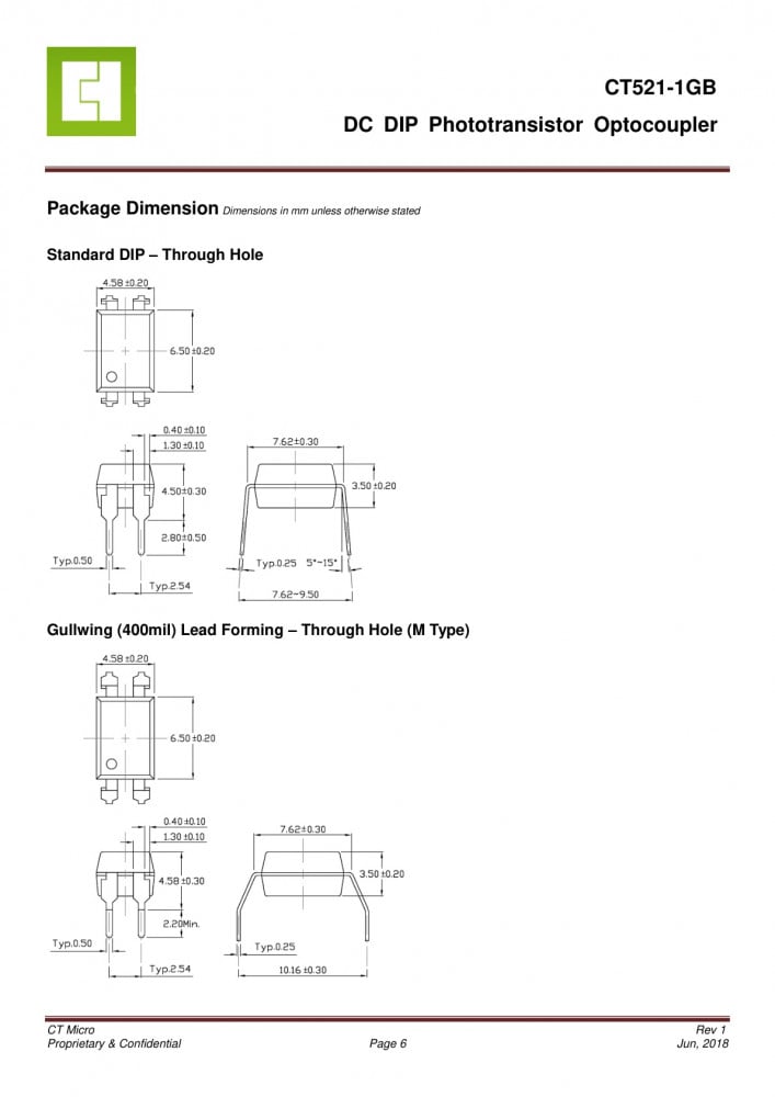 CT521-1 datasheet page 6