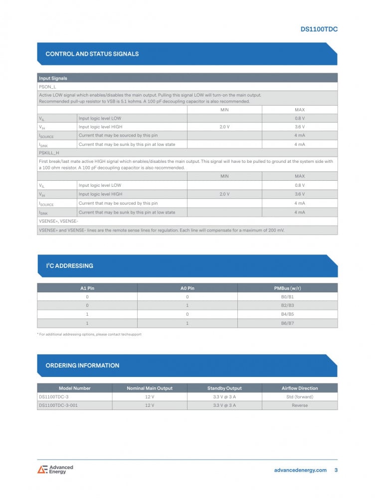 DS1100TDC-3 datasheet page 3
