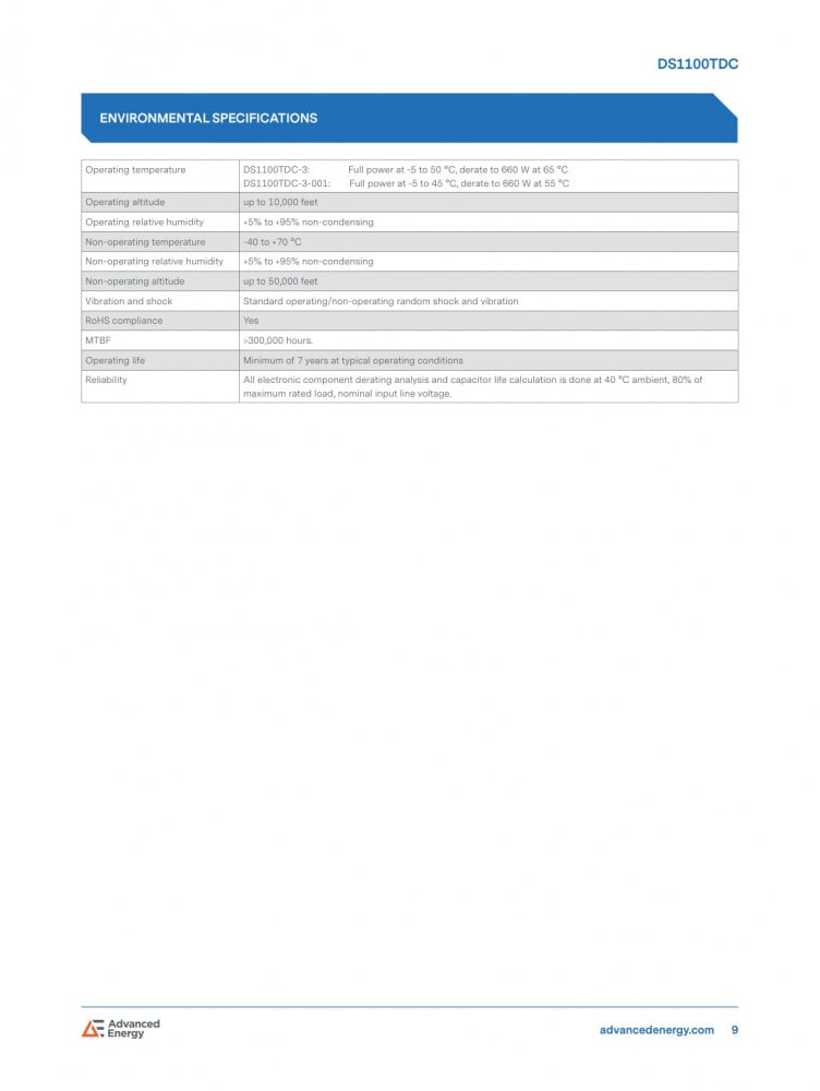 DS1100TDC-3 datasheet page 9