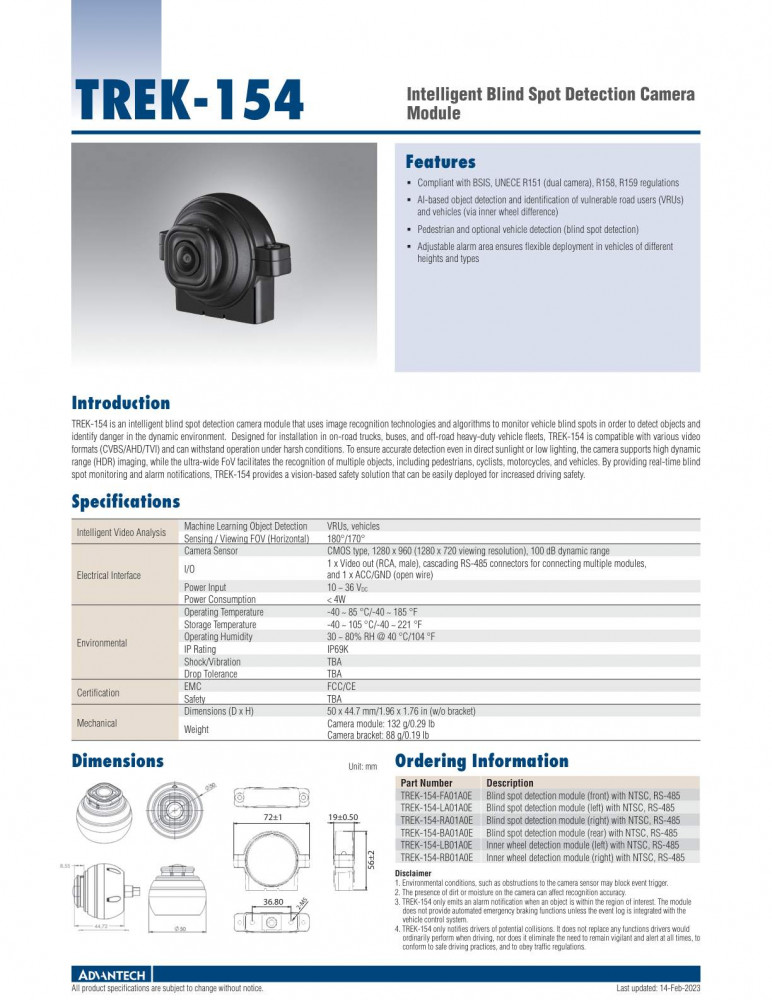 TREK-154 product document preview