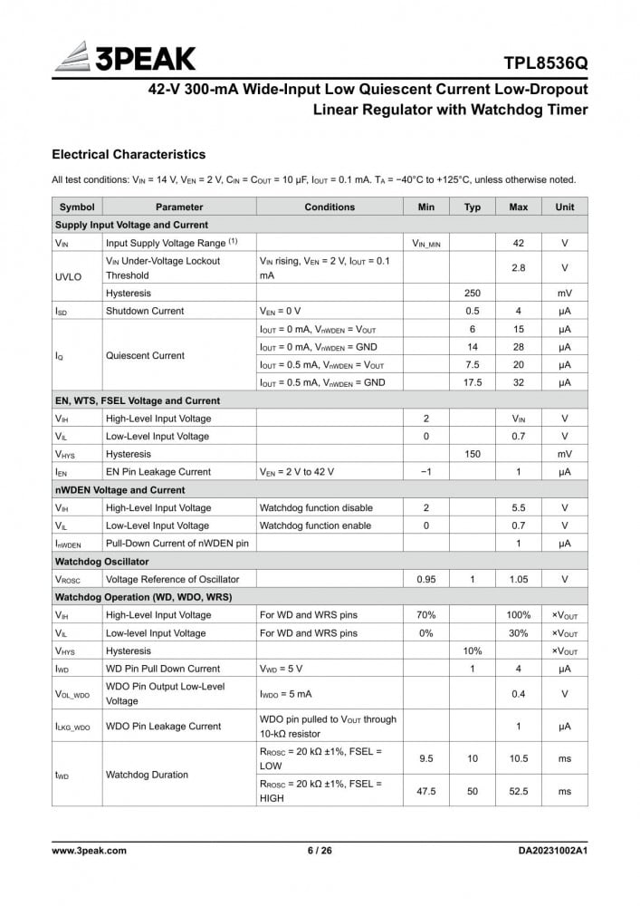 TPL853650Q-TSBR-S datasheet page 6