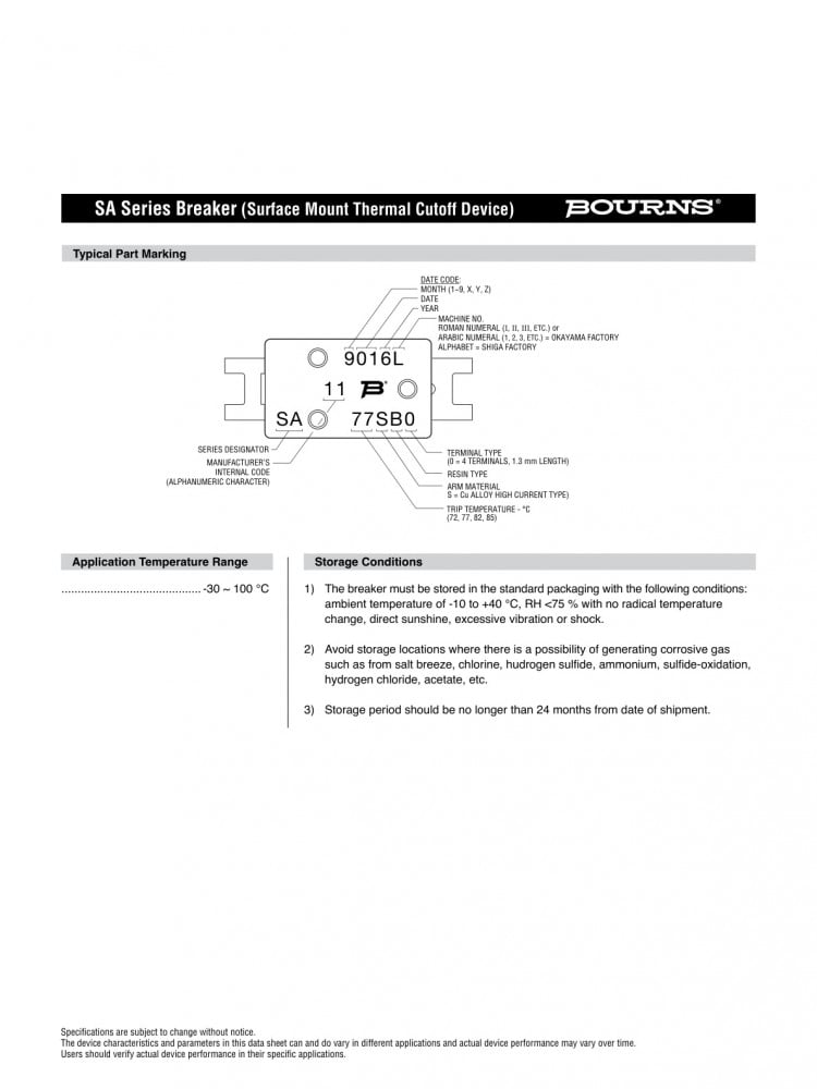 SA77SB0 datasheet page 5
