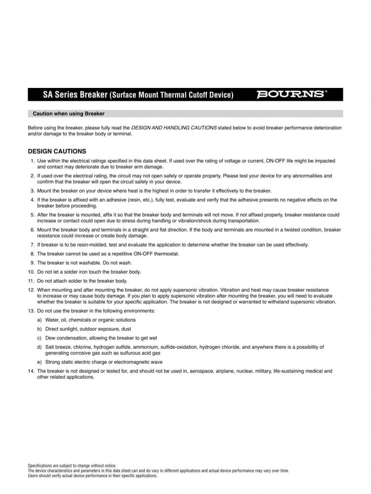 SA77SB0 datasheet page 6