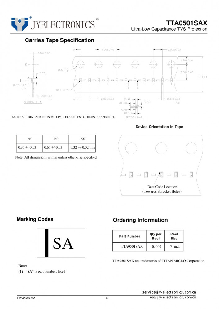 TTA0501SAX datasheet page 6