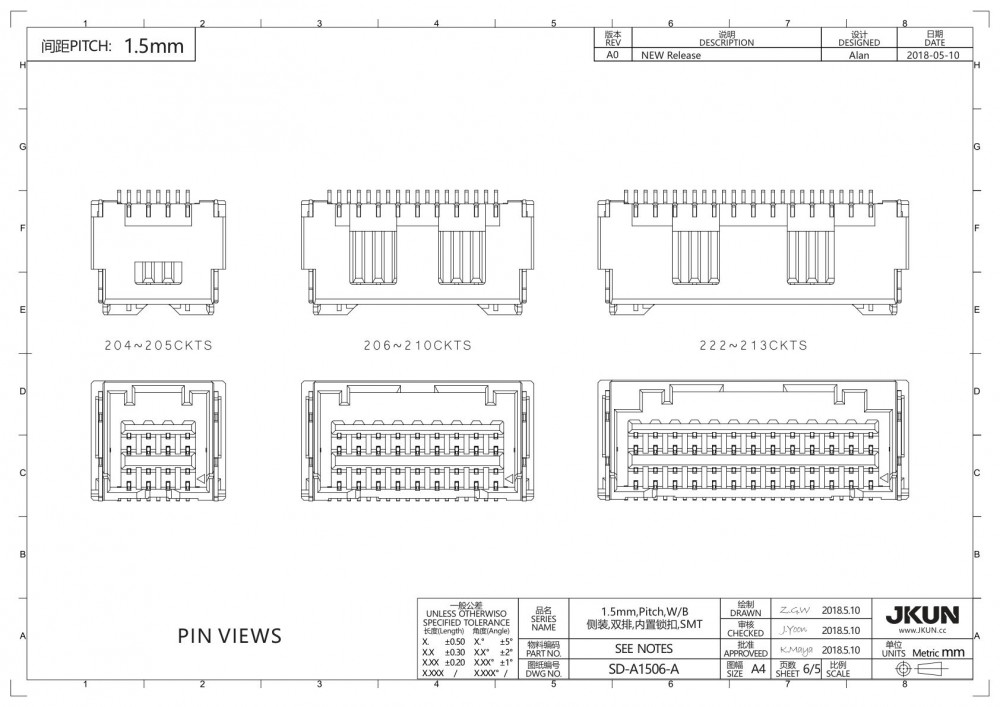 A1506AWR connector drawing page 5