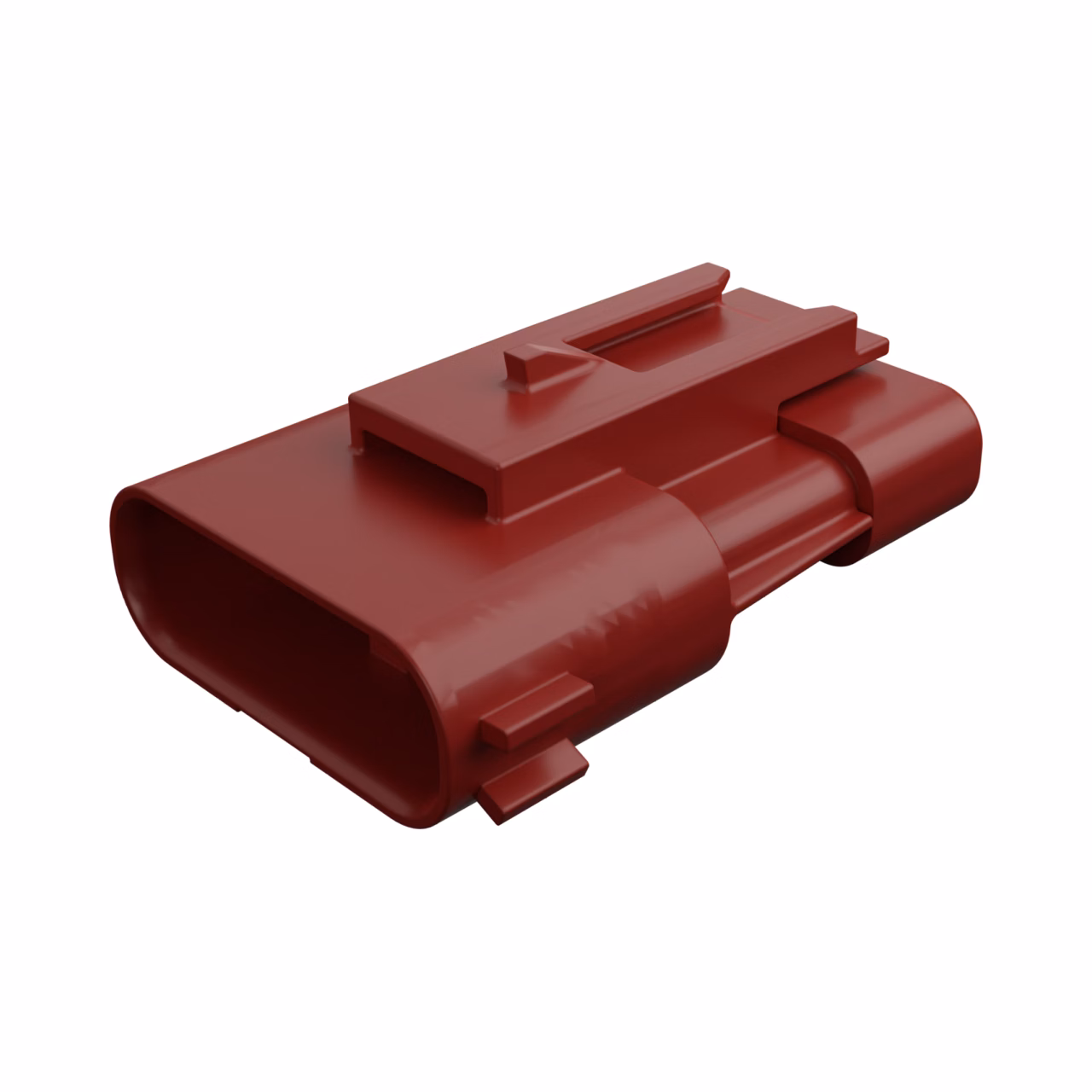 Squba Sealed Plug Assembly with Clipslot, 1.80mm Pitch, Single Row, 10 Circuits, Red for sale